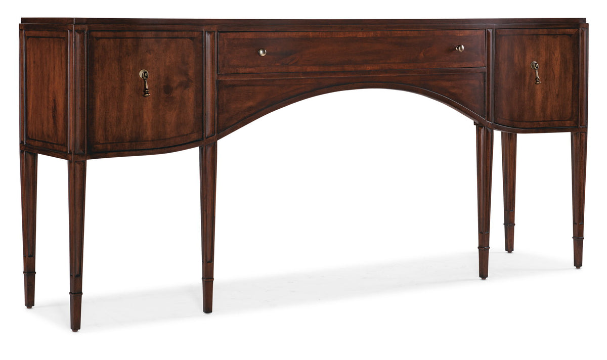 Charleston - Wood Console Table - Dark Brown — Goree's Furniture Express (AL)